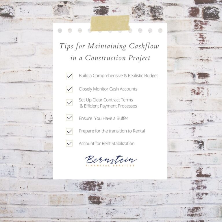 Tips for Maintaining Cashflow in a Construction Project – Bernstein ...